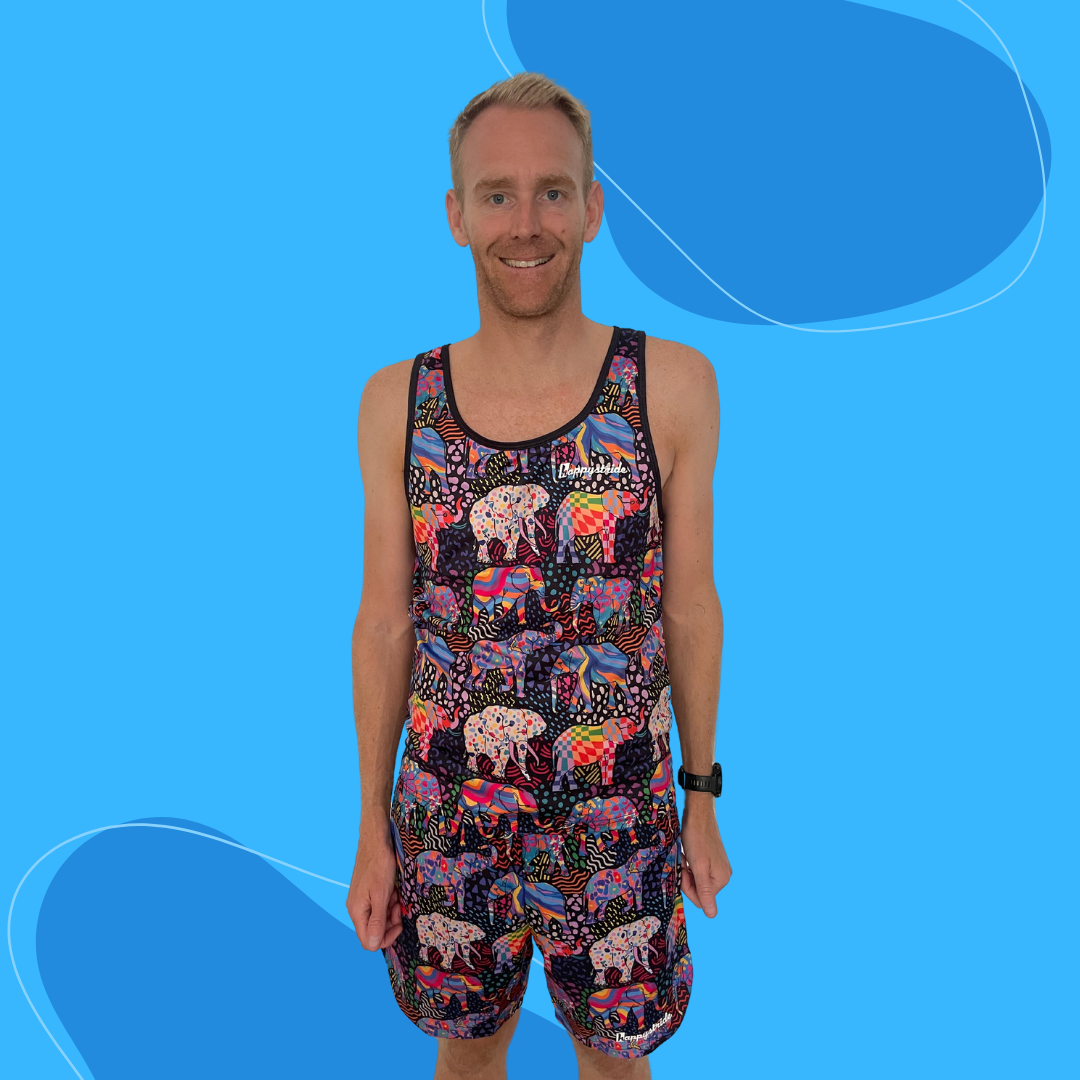 ''Pack your trunks" elephant purple cool colourful bright running ...