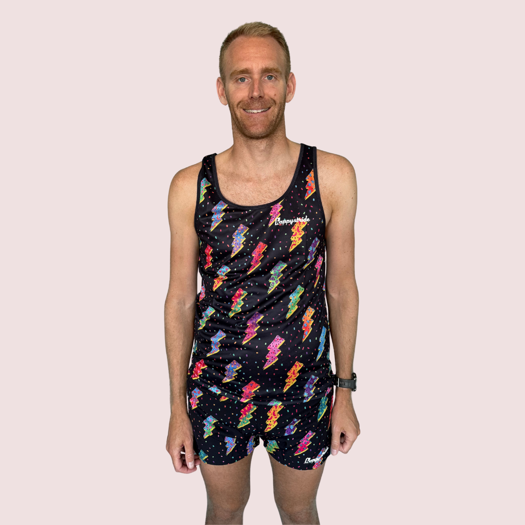 "Quick as a flash" lightening strikes cool colourful bright running ...