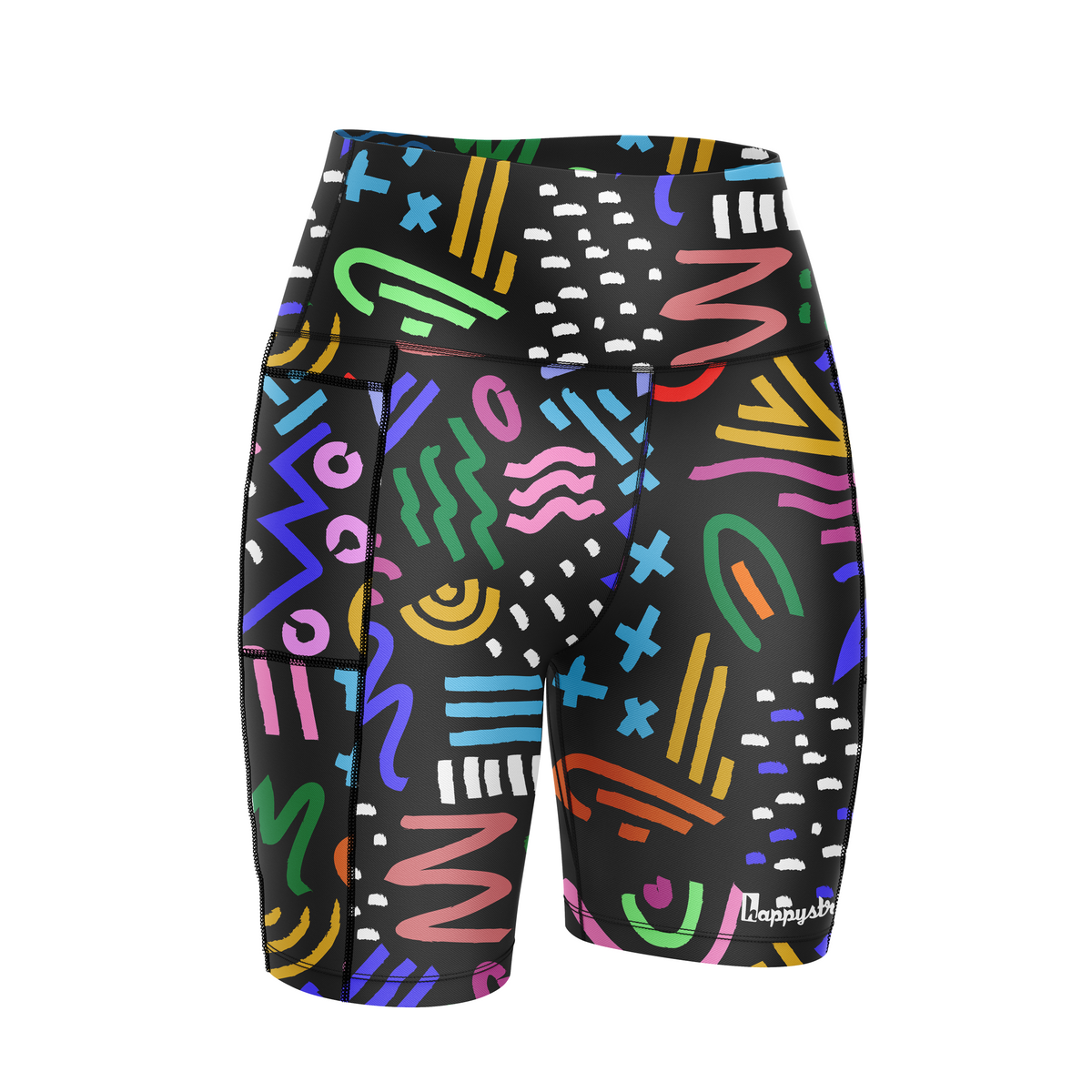''Smooth groove'' cool black colourful fun bright unisex running ...