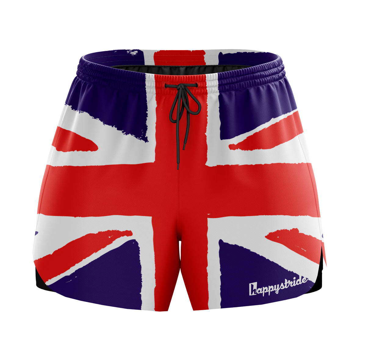 'Union Jill'' bright cool colourful fun unisex 2-in-1 running & fitness union jack shorts ...